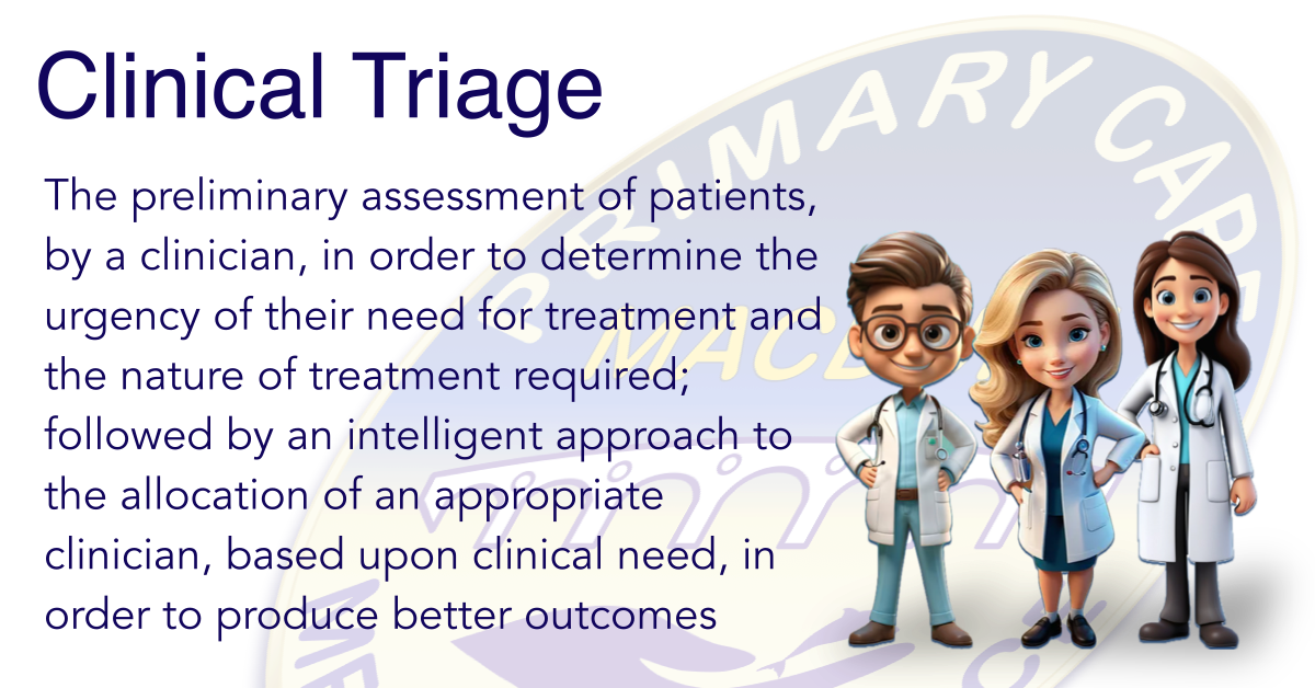 Clinical Triage - The Concept - Macduff Medical Practice